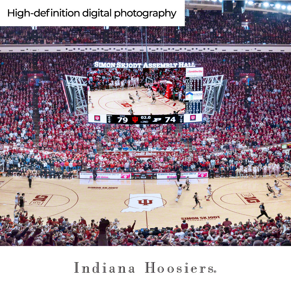 Indiana Hoosiers Basketball Panoramic Picture - Simon Skjodt Assembly ...