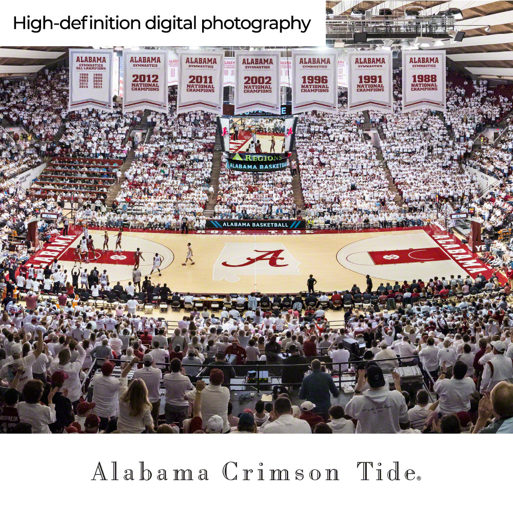 Alabama Crimson Tide Basketball Panoramic Picture - Coleman Coliseum ...