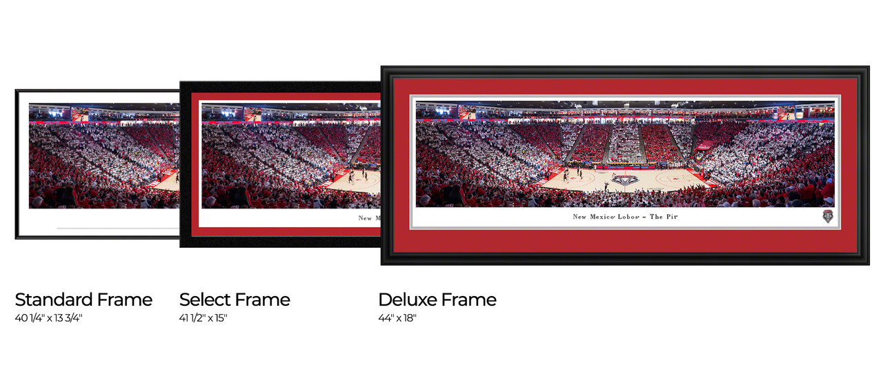 New Mexico Lobos Basketball Panoramic Picture - The Pit Fan Cave Decor