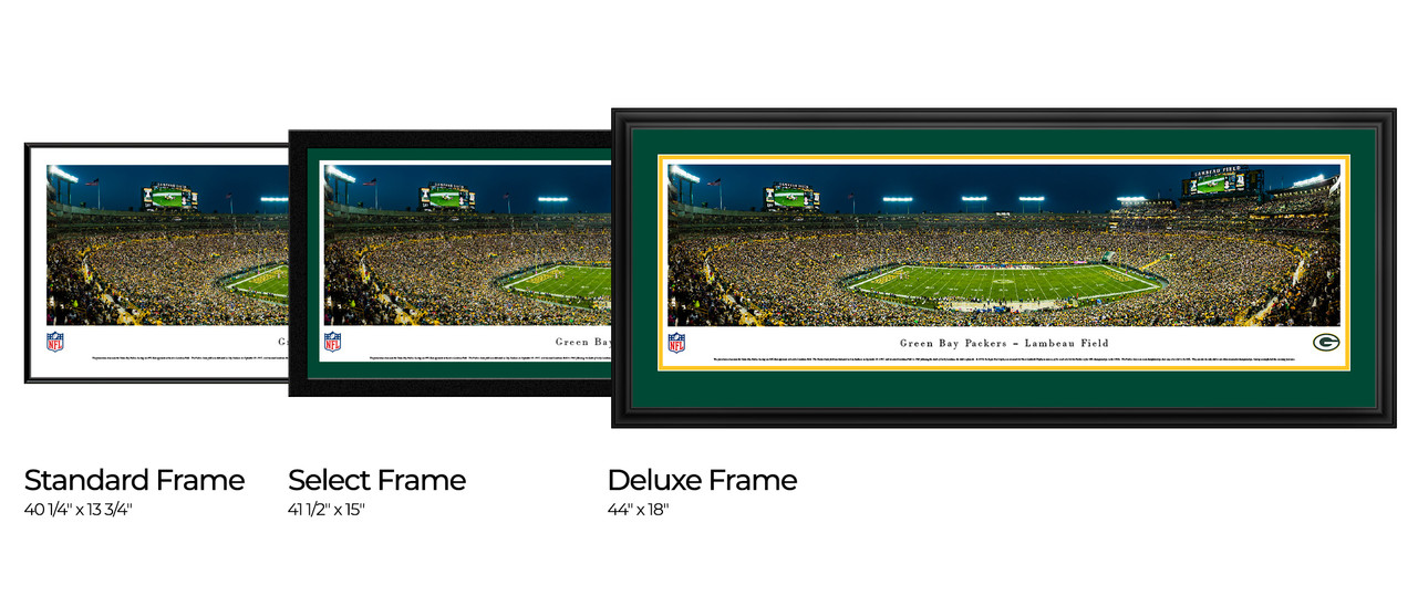 Green Bay Packers Panoramic Poster - Lambeau Field Night