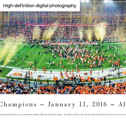 2016 CFP Championship Panoramic Poster - Alabama Crimson Tide
