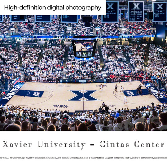 Xavier Musketeers Basketball Panoramic Poster