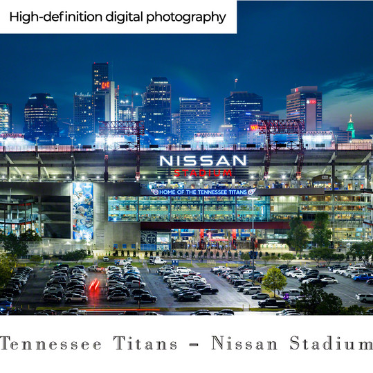 Tennessee Titans Panoramic Picture - Nissan Stadium NFL Fan Cave Decor