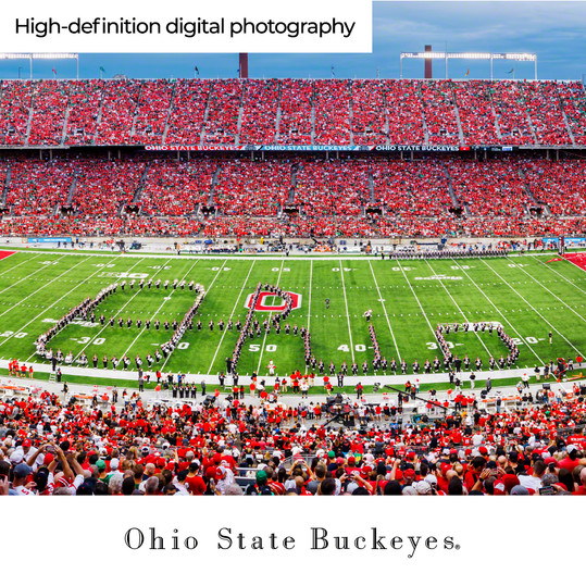 Ohio State Buckeyes Football Fan Cave Decor - Ohio Stadium Panoramic ...