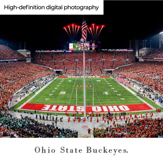 Ohio State Buckeyes Football End Zone Fan Cave Decor - Ohio Stadium ...