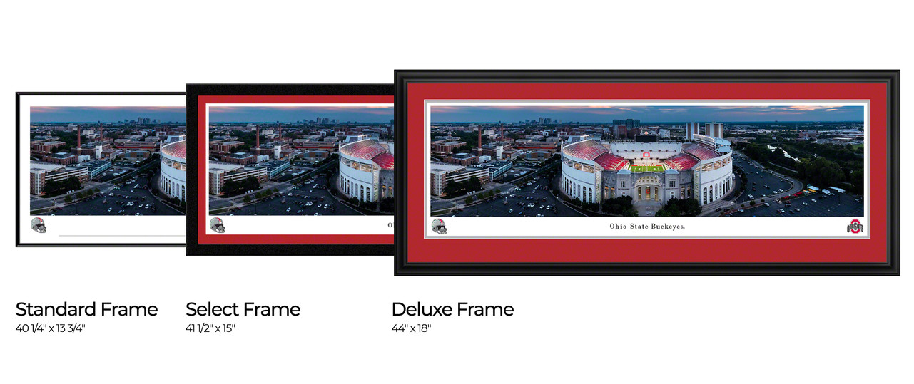Ohio Stadium Fan Cave Decor - Ohio State Buckeyes Football Panoramic ...