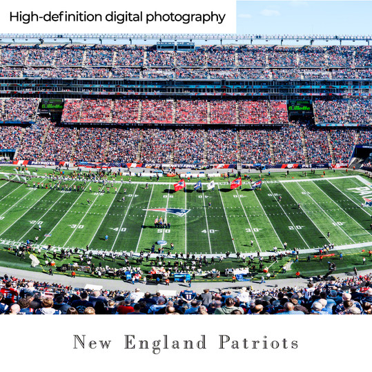 New England Patriots Panoramic Picture - Gillette Stadium NFL Fan Cave ...