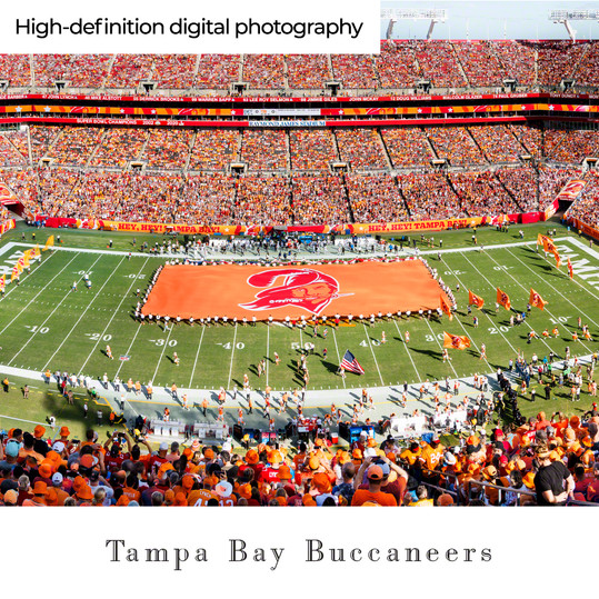 Tampa Bay Buccaneers Panoramic Picture - Throwback Creamsicle Game at ...