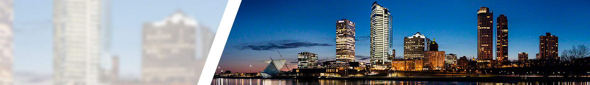 Milwaukee, Wisconsin Panoramic City Skyline Poster Decor