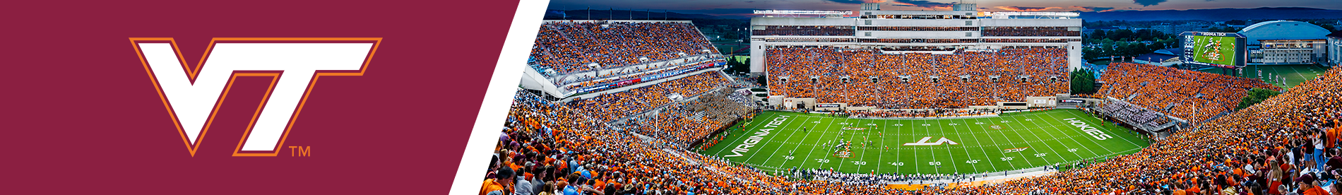 Virginia Tech Hokies College Sports Panoramic Posters - Fan Cave Decor