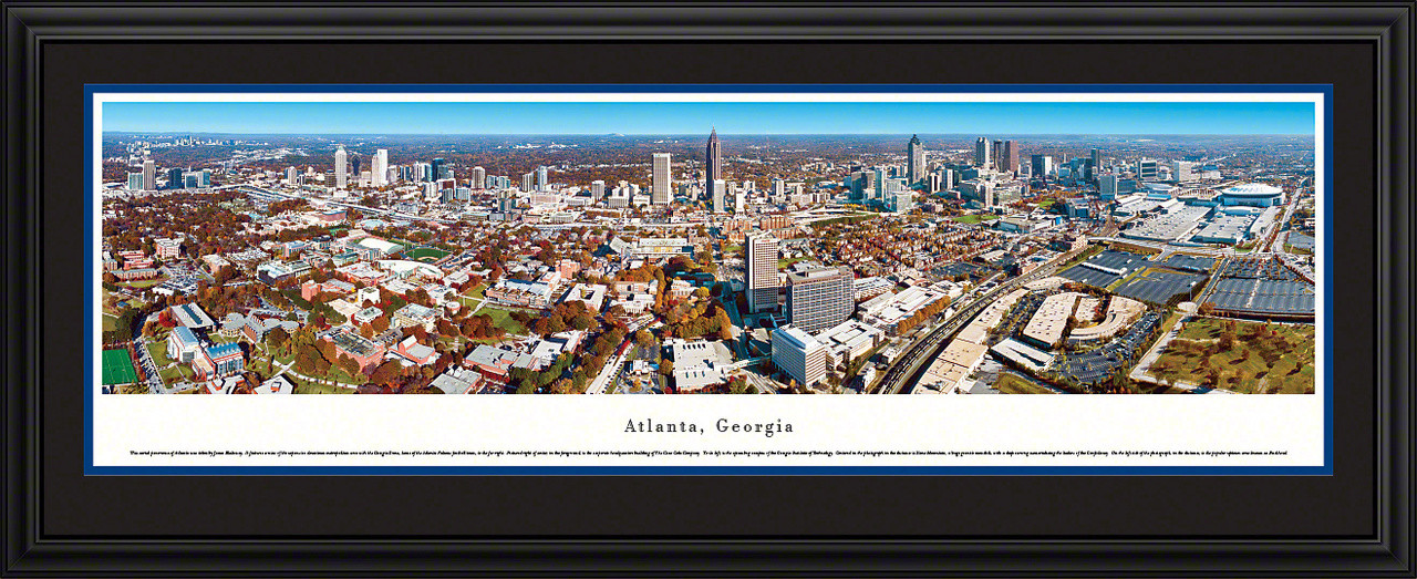 Augusta, Georgia Panoramic Skyline Print