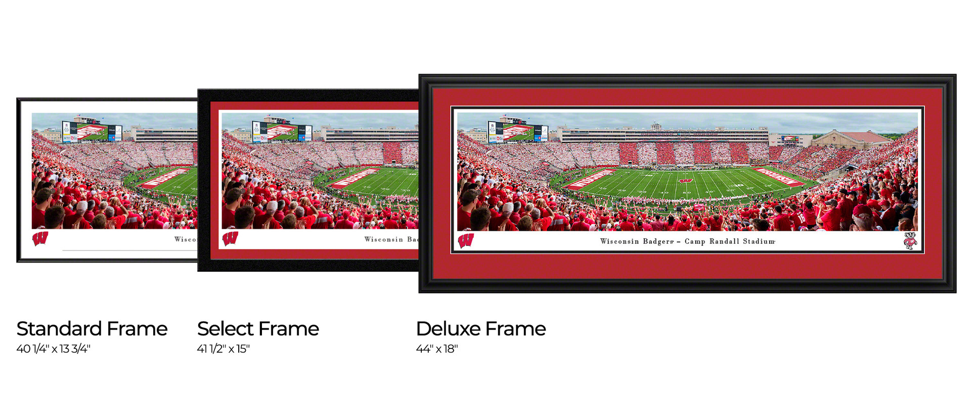 Wisconsin Badgers Football Panoramic Poster -Camp Randall Stadium Picture