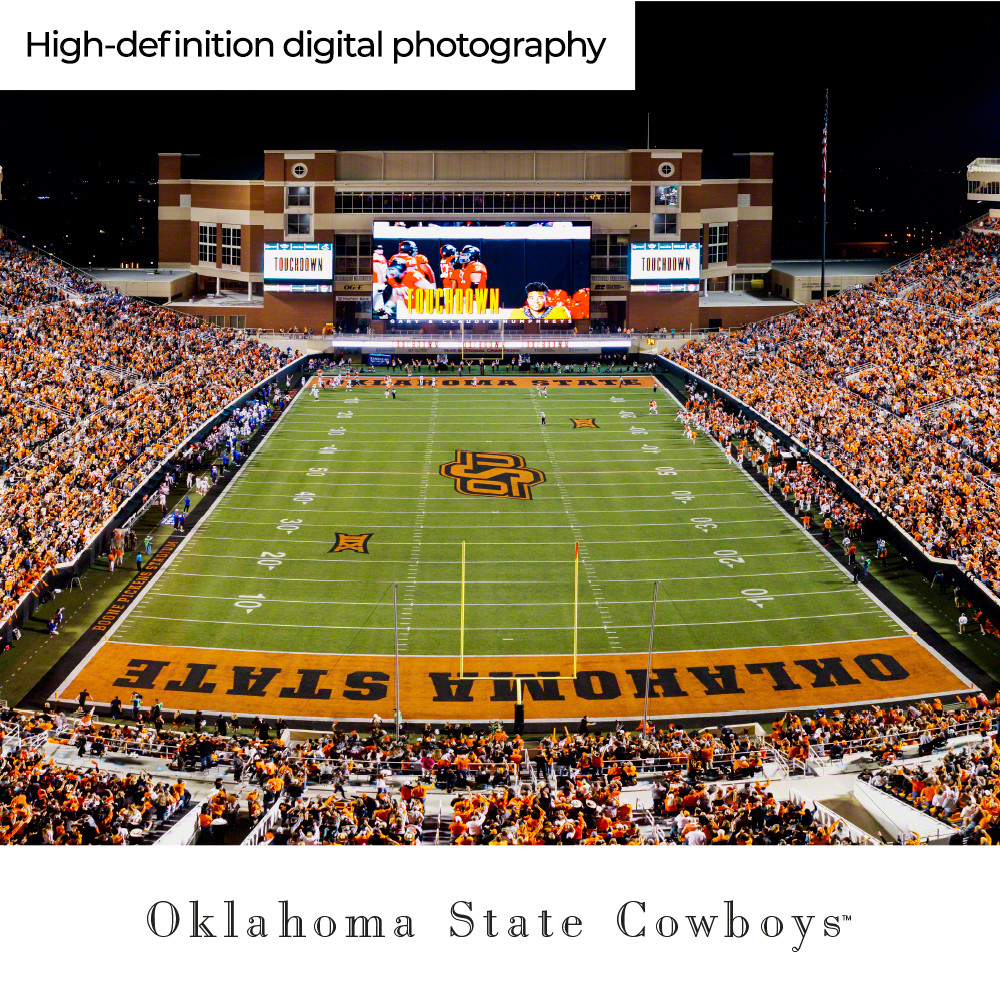 Oklahoma State Cowboys Football Panoramic Picture - End Zone at Boone ...