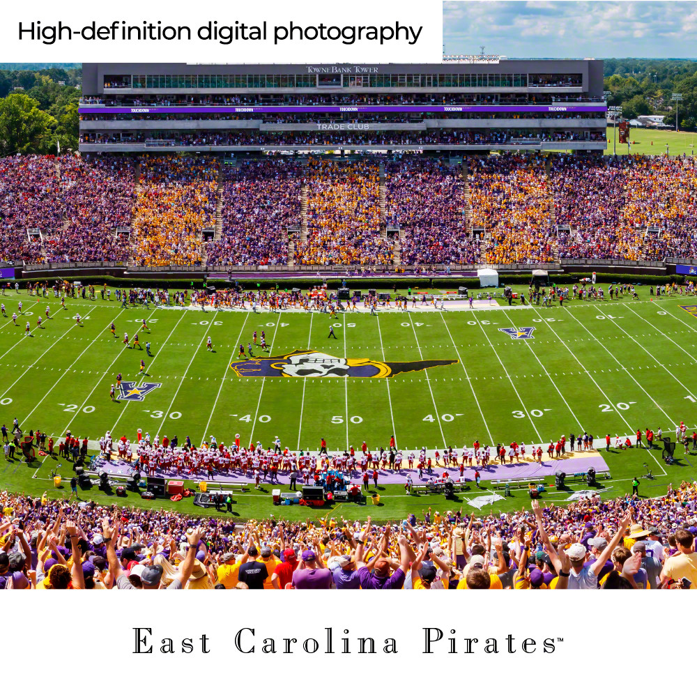 East Carolina Pirates Football Panoramic Picture - Dowdy-Ficklen ...