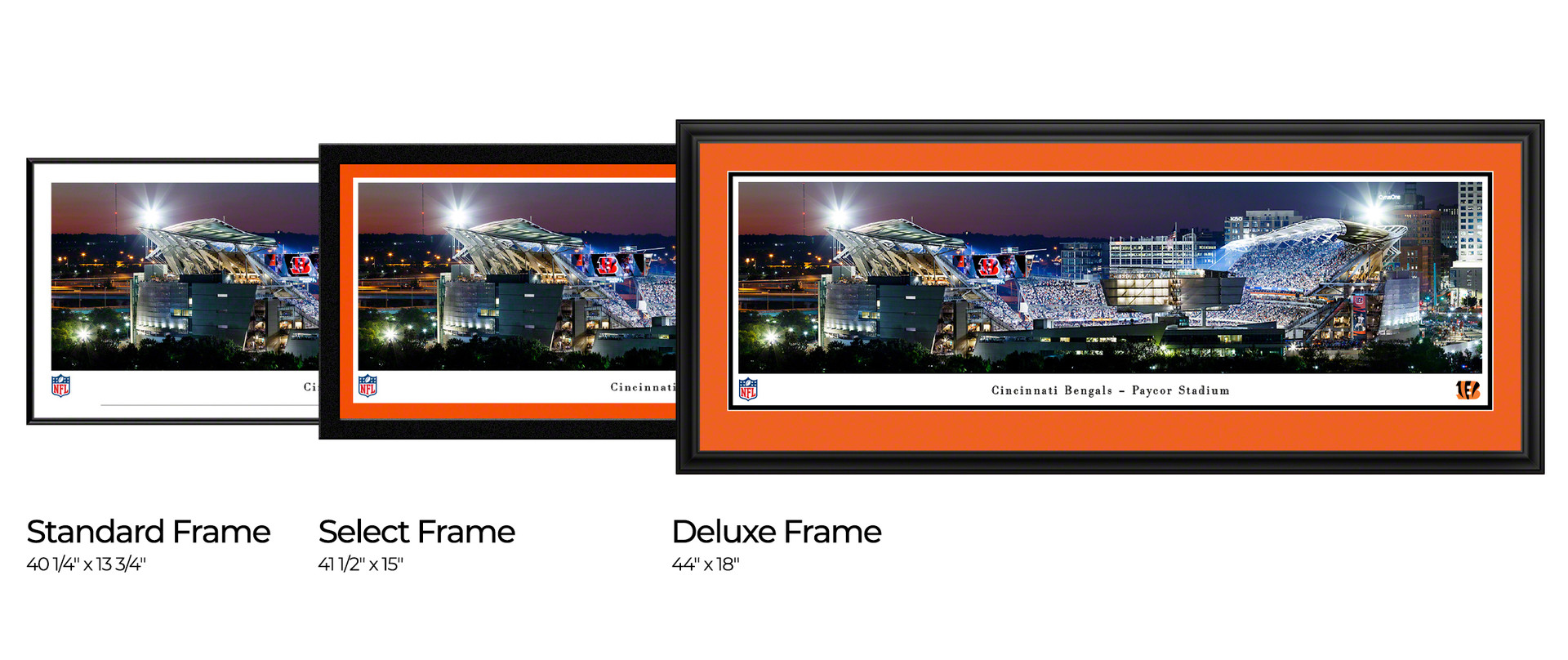 Cincinnati Bengals Fan Cave Wall Decor - Paycor Stadium Panoramic Picture