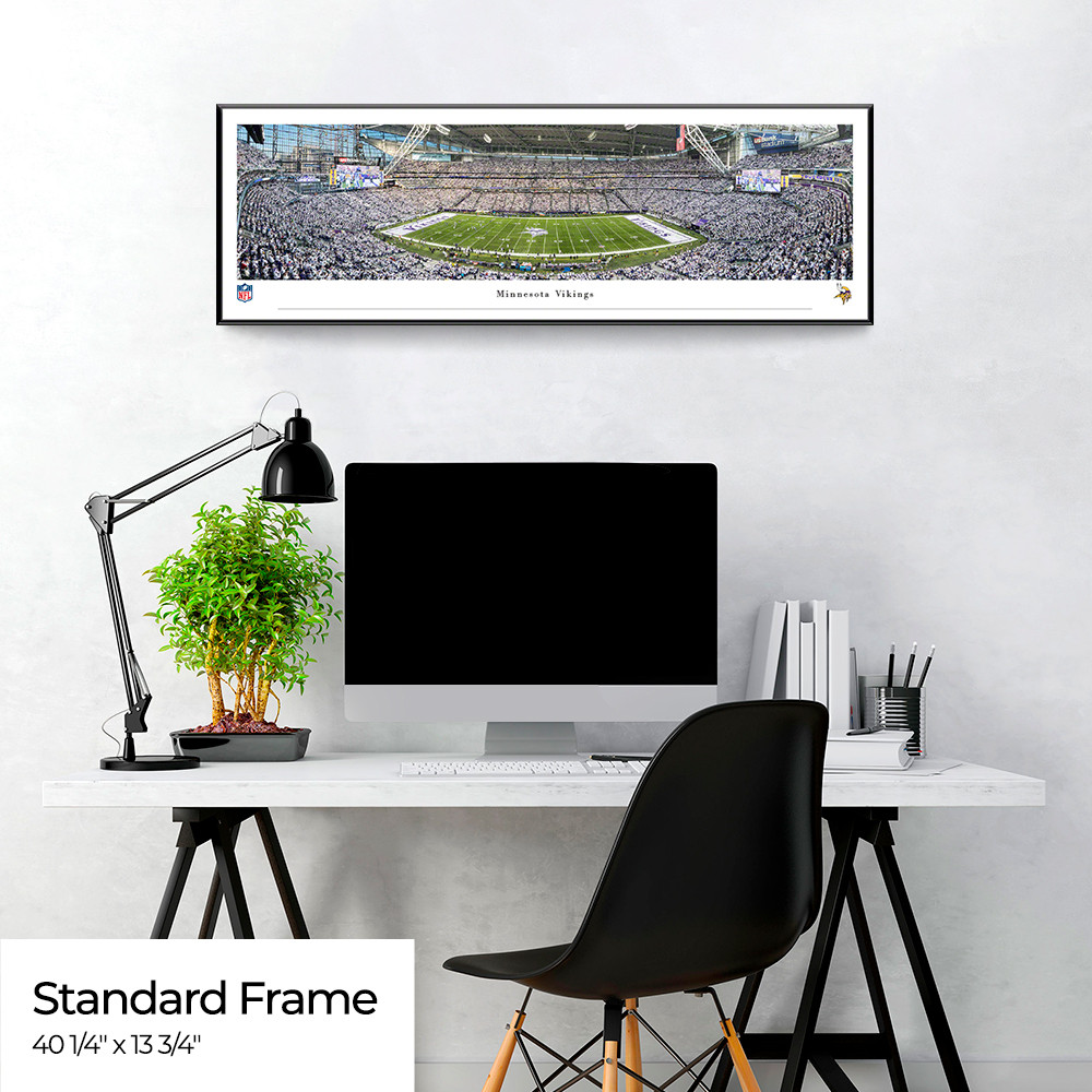 Minnesota Vikings White Out Game Panoramic Picture - NFL Fan Cave Decor