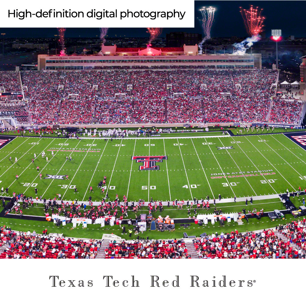Texas Tech Red Raiders Panoramic Picture - Jones AT&T Stadium Football ...