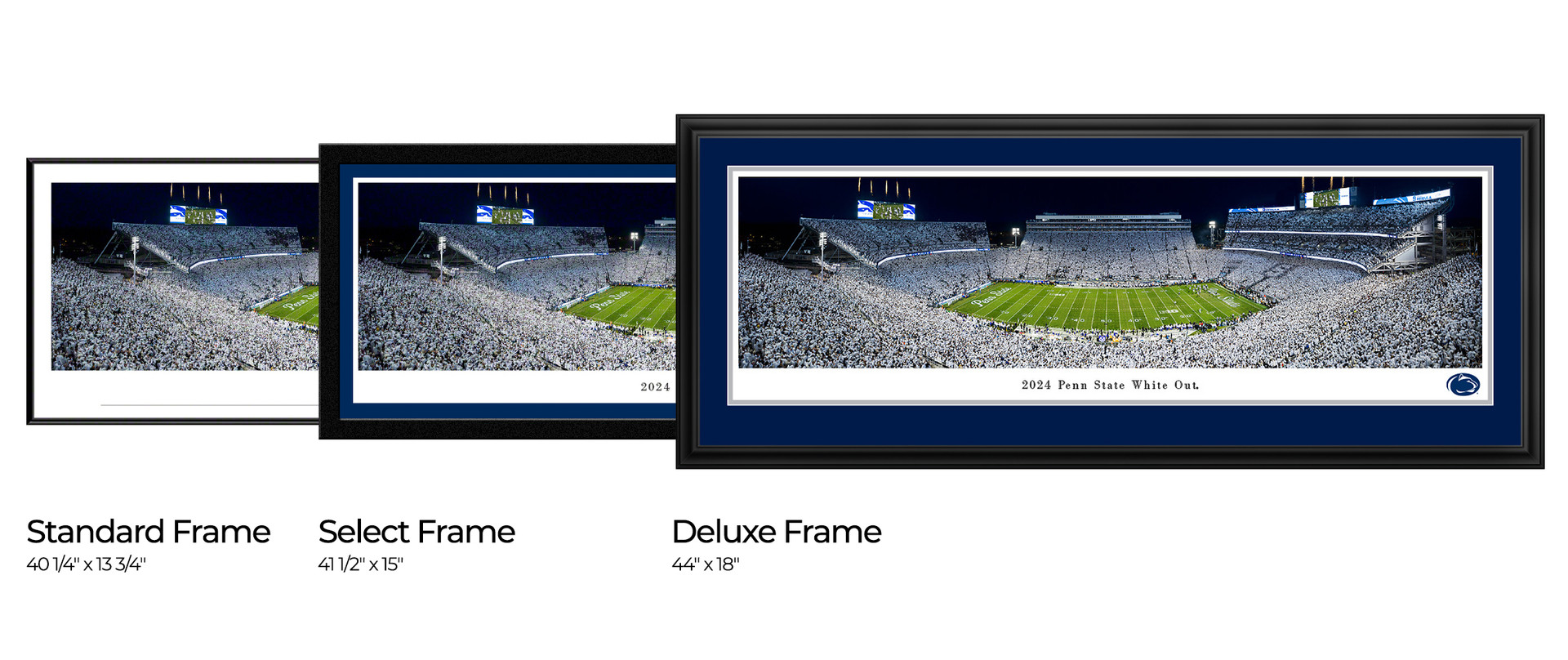 Penn State Nittany Lions 2024 White Out Panoramic Picture - Beaver ...