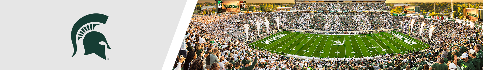 Michigan State Spartans College Sports Panoramic Posters - Fan Cave Decor