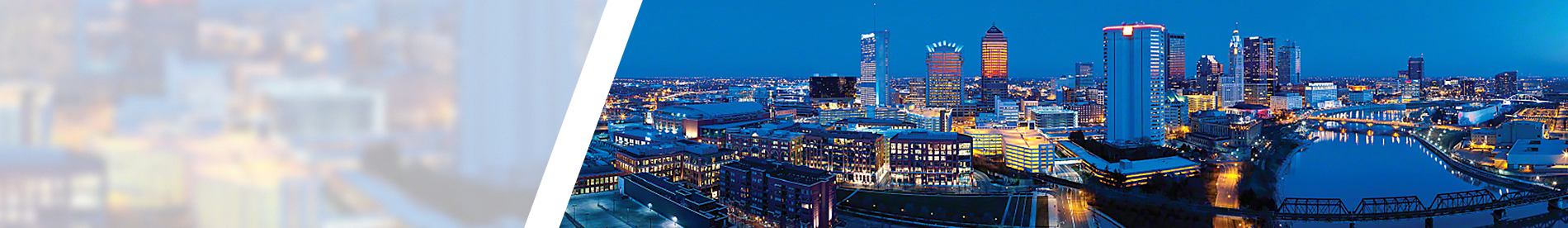 Columbus, Ohio Panoramic City Skyline Poster Decor