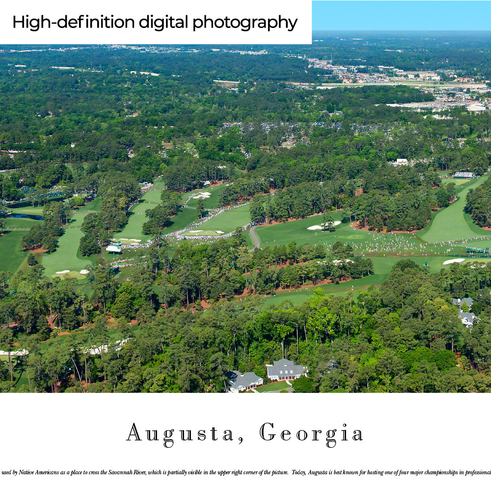Augusta, Georgia Panoramic Skyline Print