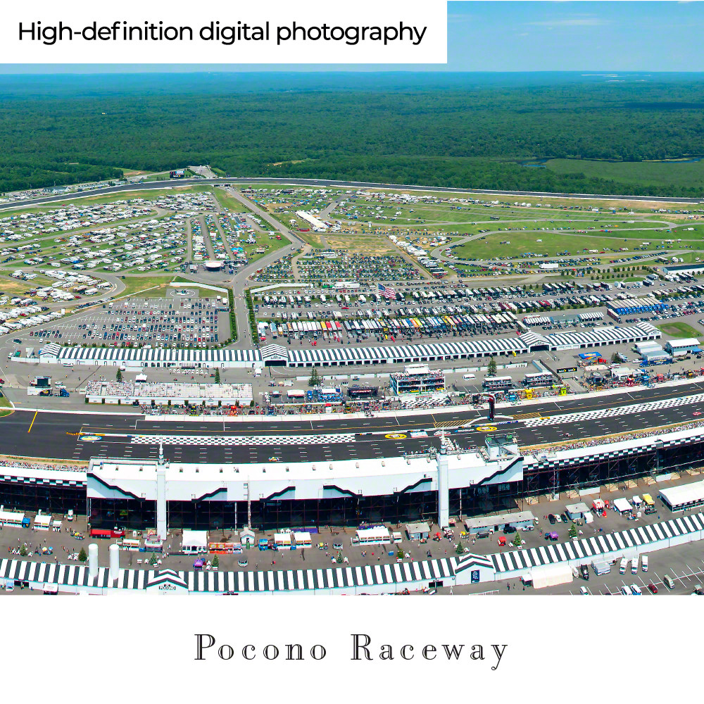 Pocono Raceway Panoramic Poster Print