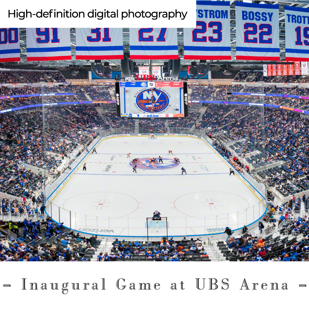 New York Islanders End Zone Panoramic Picture - UBS Arena NHL Wall Decor