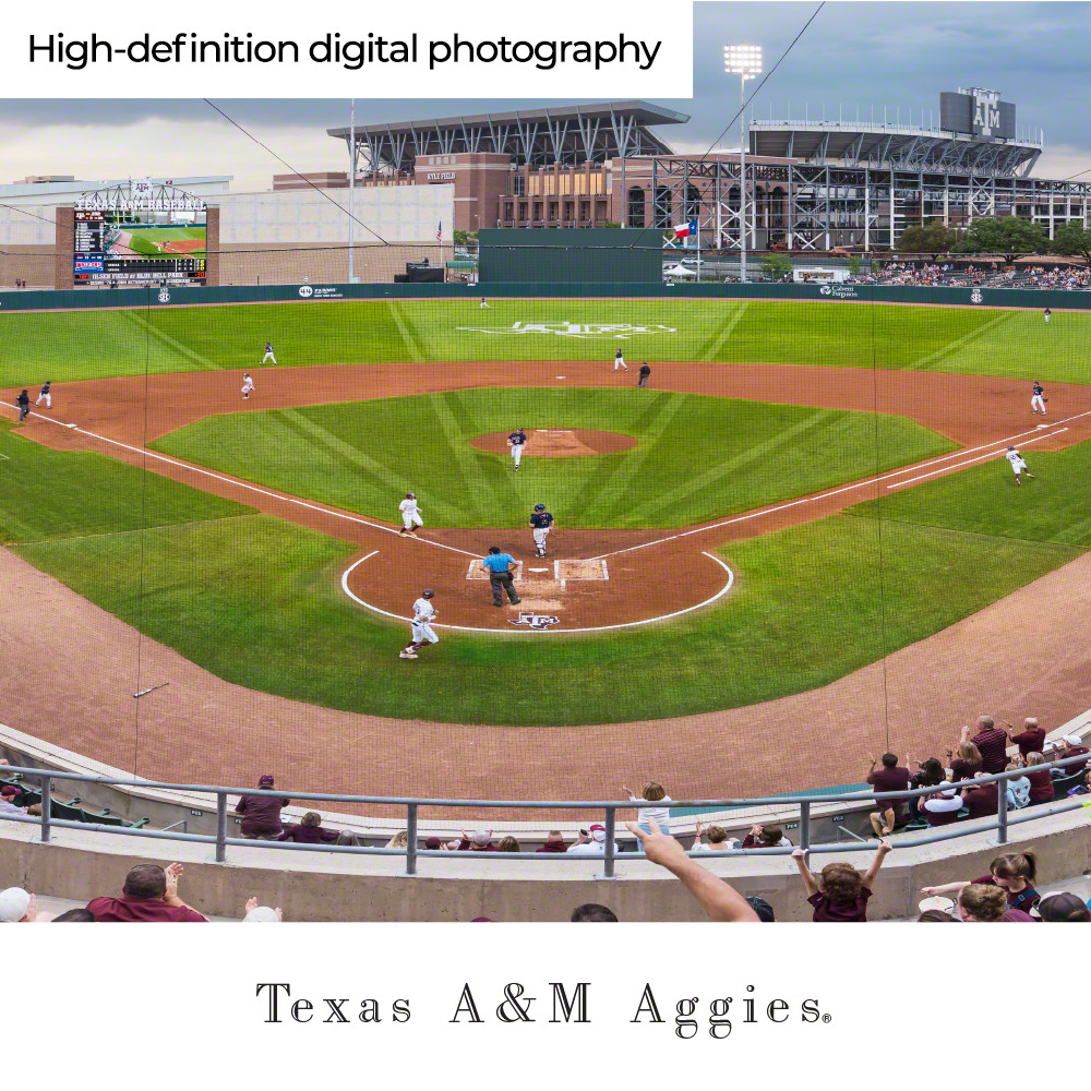 Texas A&M Aggies Baseball Panoramic Picture - Olsen Field at Blue Bell ...