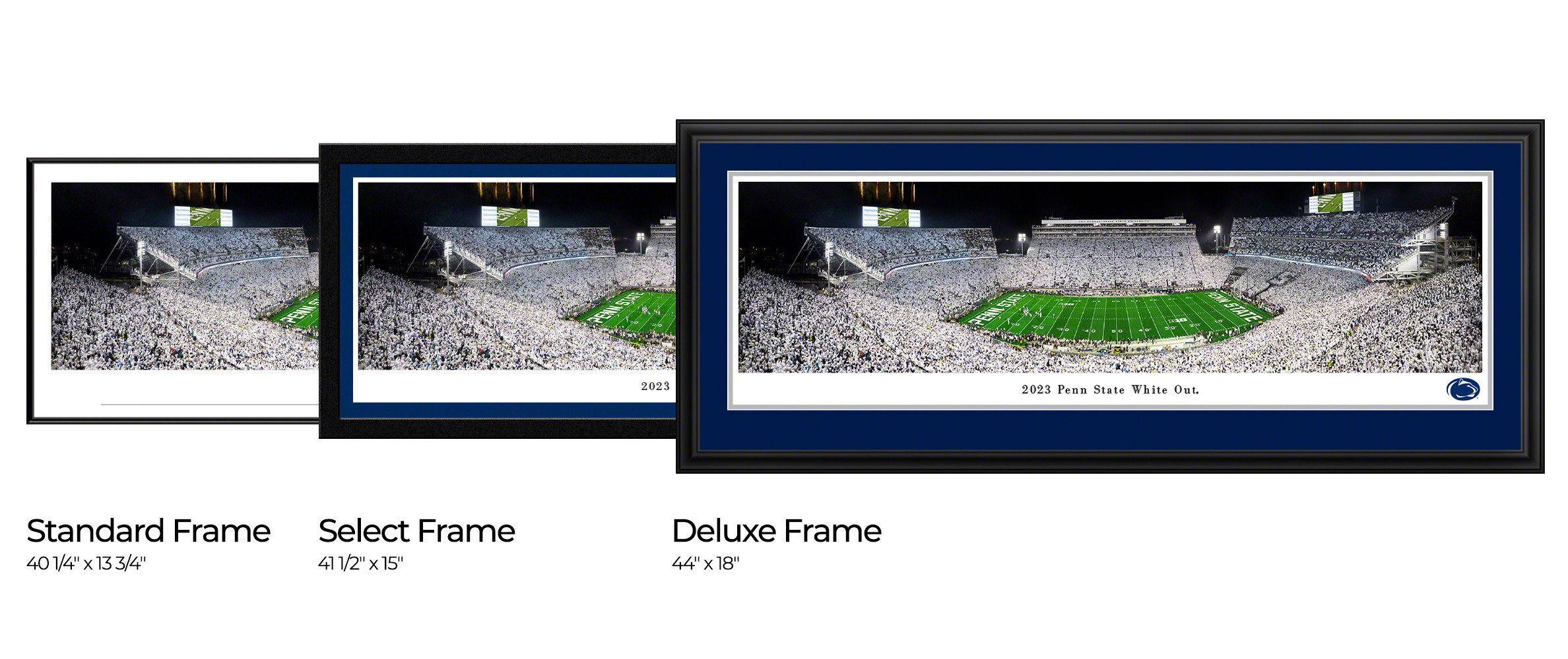 Penn State Nittany Lions 2023 White Out Panoramic Picture - Beaver ...