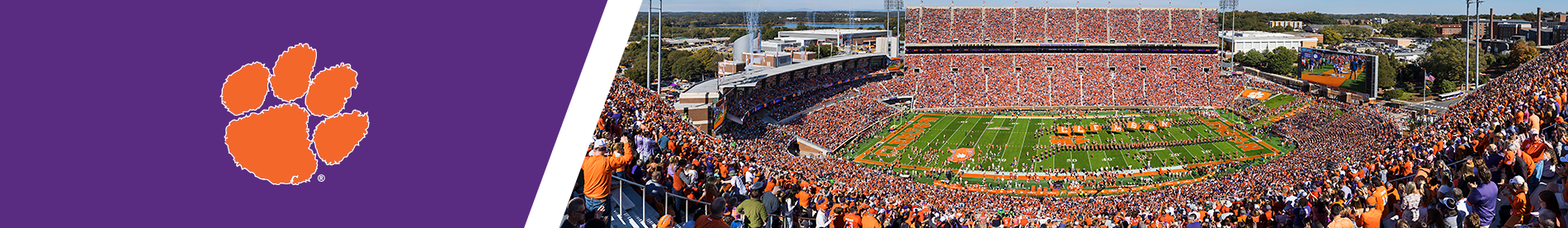 Clemson Tigers College Sports Panoramic Posters - Fan Cave Decor