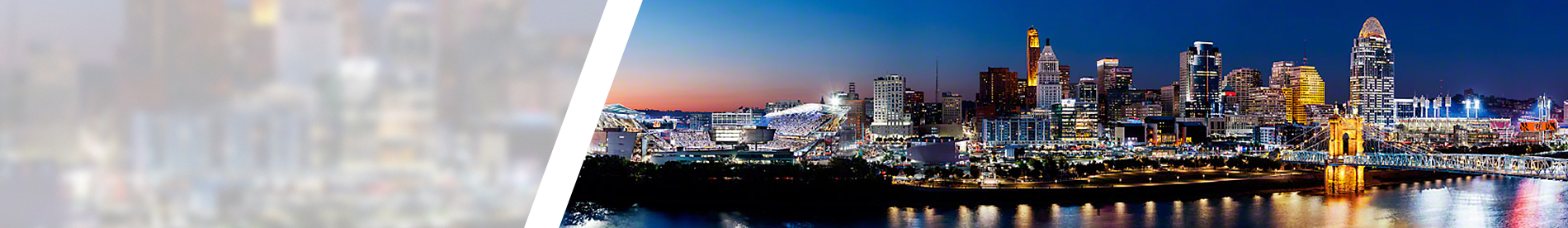 Cincinnati, Ohio Panoramic City Skyline Poster Decor