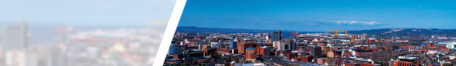 Belfast, Northern Ireland Panoramic City Skyline Poster Decor