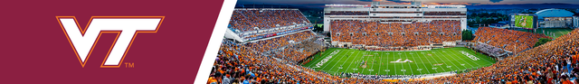 Virginia Tech Hokies College Sports Panoramic Posters - Fan Cave Decor