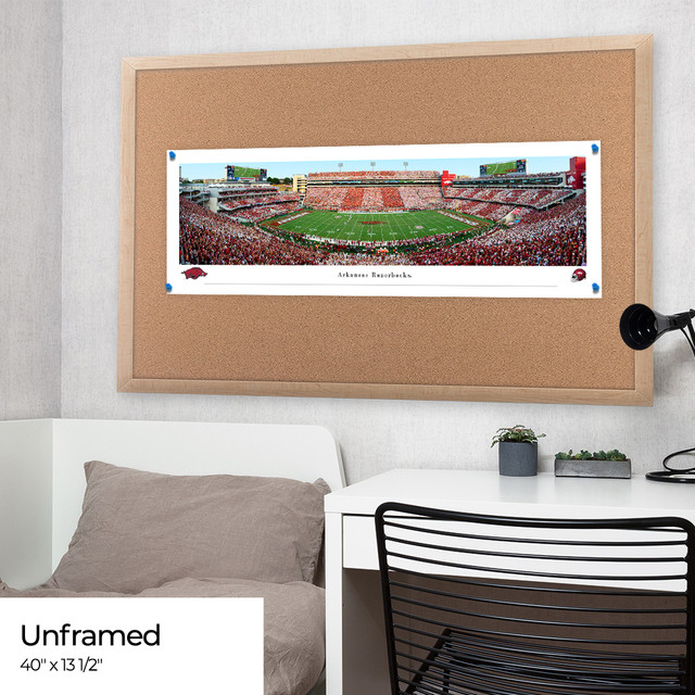 Arkansas Razorbacks Football Panoramic Poster - Donald W. Reynolds ...