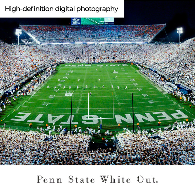 Penn State Nittany Lions Football 2021 White Out End Zone Panoramic ...
