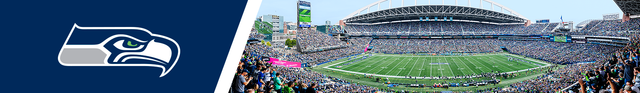 Seattle Seahawks NFL Panoramic Posters - Fan Cave Decor