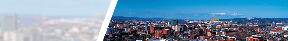 Belfast, Northern Ireland Panoramic City Skyline Poster Decor