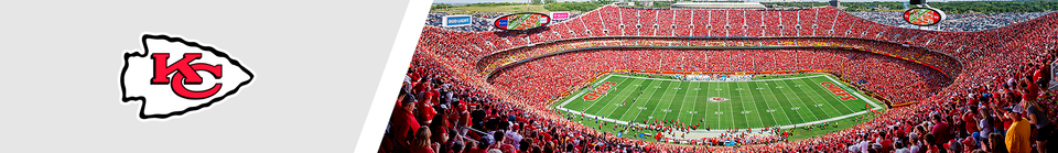 Kansas City Chiefs NFL Panoramic Posters - Fan Cave Decor