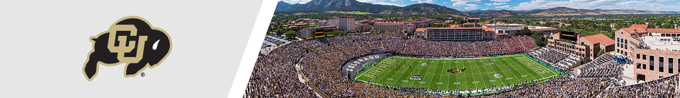 Colorado Buffaloes College Sports Panoramic Posters - Fan Cave Decor