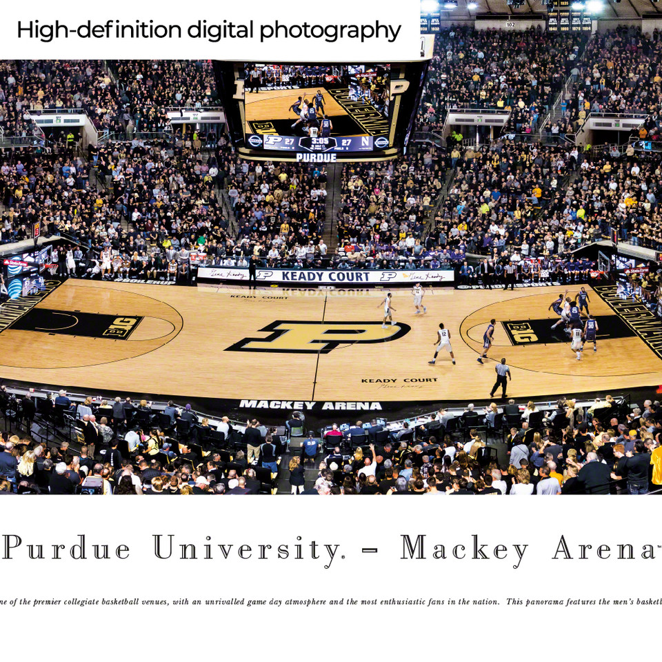 Purdue Boilermakers Basketball Panoramic Poster