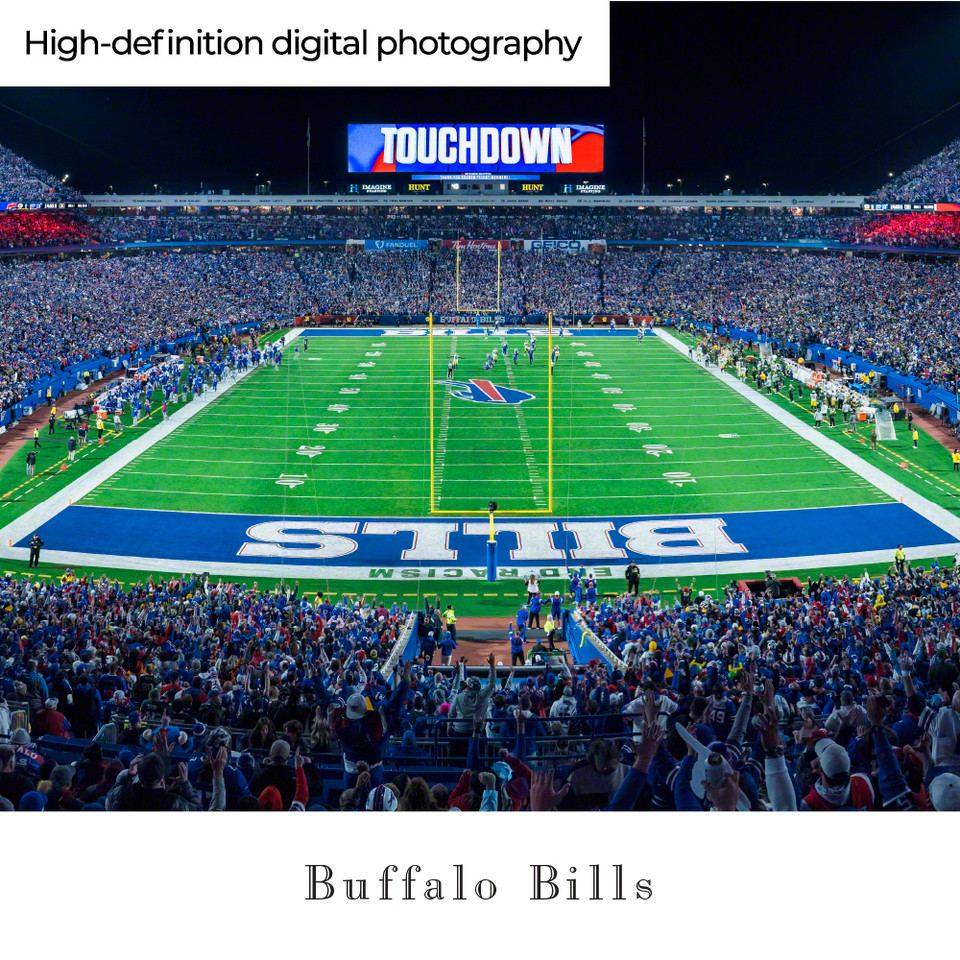 Buffalo Bills NFL Fan Cave Decor - Highmark Stadium Panoramic Picture