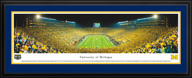 Michigan Wolverines Panoramic Poster - NCAA Football