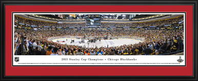2013 Stanley Cup Panoramic Poster - Chicago Blackhawks