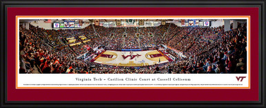 Virginia Tech Hokies Basketball Panoramic Poster - Cassell Coliseum
