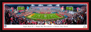 2021 Super Bowl LV Kickoff Panoramic Poster - Kansas City Chiefs vs ...