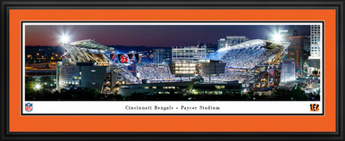 Cincinnati Bengals Fan Cave Wall Decor - Paycor Stadium Panoramic Picture
