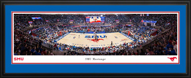 SMU Mustangs Basketball Panoramic Picture - Moody Coliseum Fan Cave Decor