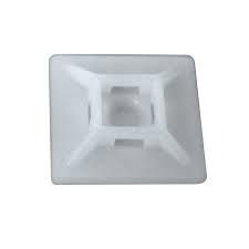 1" Natural 4-Way Adhesive Cable Mounts 100/bag - CableMaster.com