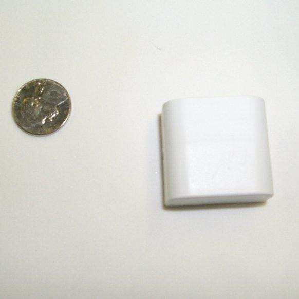 End Cap 1" White, for Wire Hider Raceway (each) - CableMaster.com