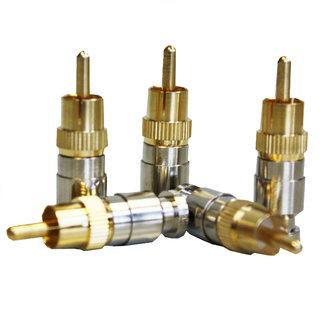 Mini-Coax RCA Compression Connectors (10 Per Pack) - CableMaster.com